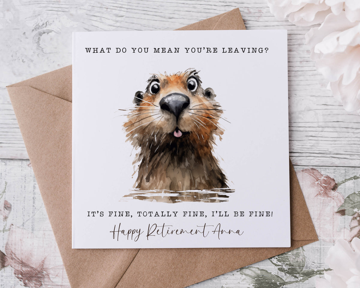 I'm Fine! - Retirement/New Beginnings Card – HoneyClove Designs