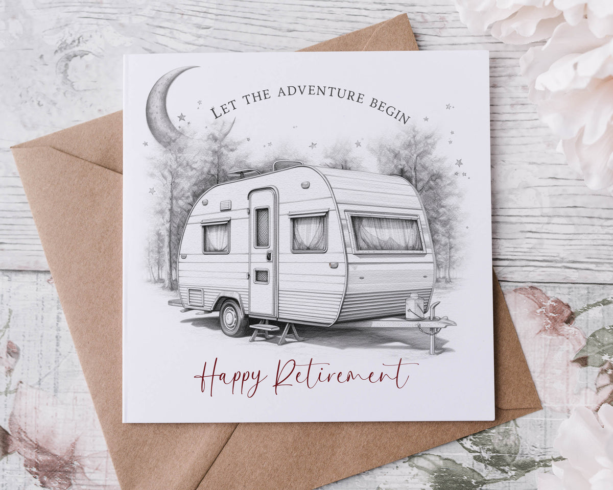 Next Adventure Caravan- Retirement Card – HoneyClove Designs