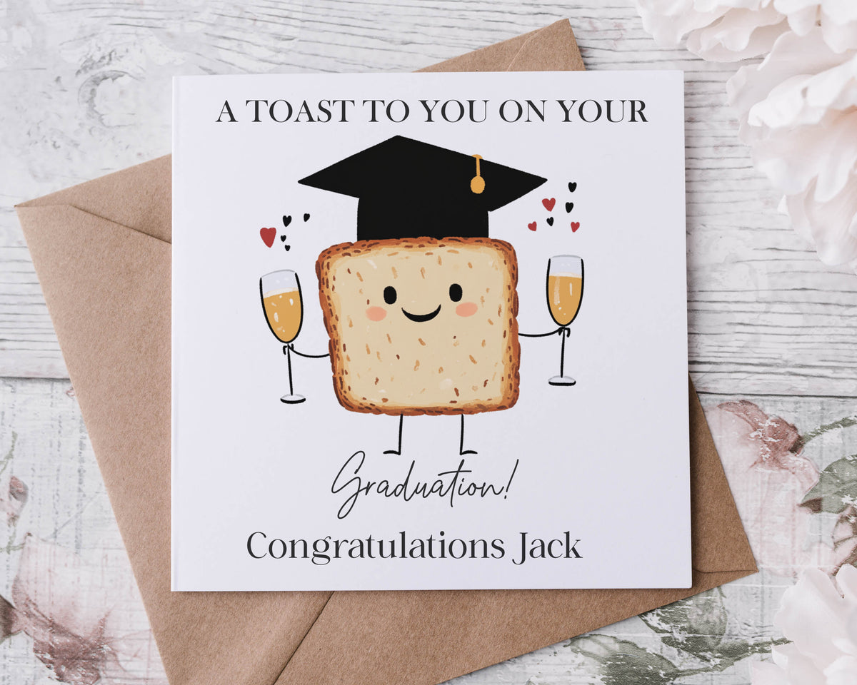 Graduation Card - Toast to graduation – HoneyClove Designs