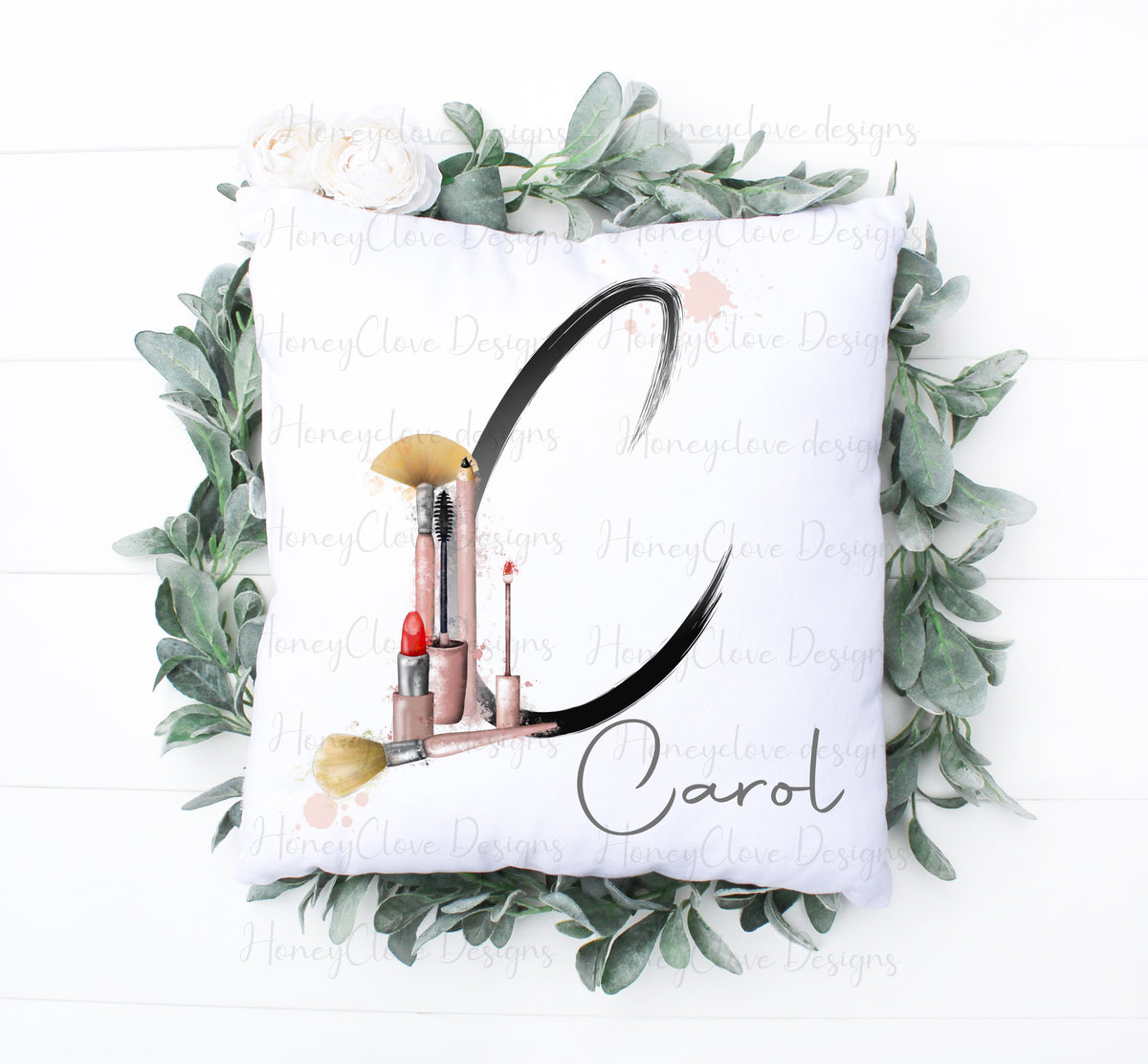 Make Up Mug- Initial – HoneyClove Designs